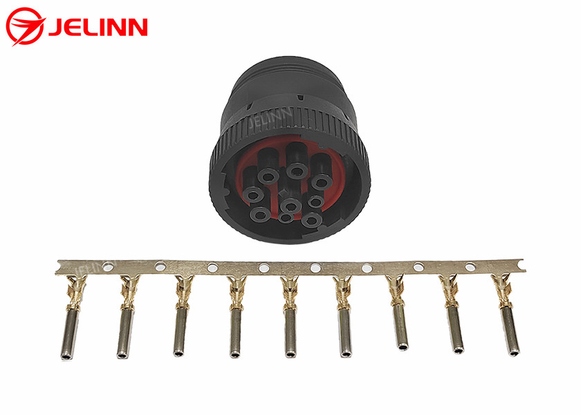 Araç İçin Yüksek Hassasiyetli Yuvarlak 9 Pin Obd Konnektörü Ağır